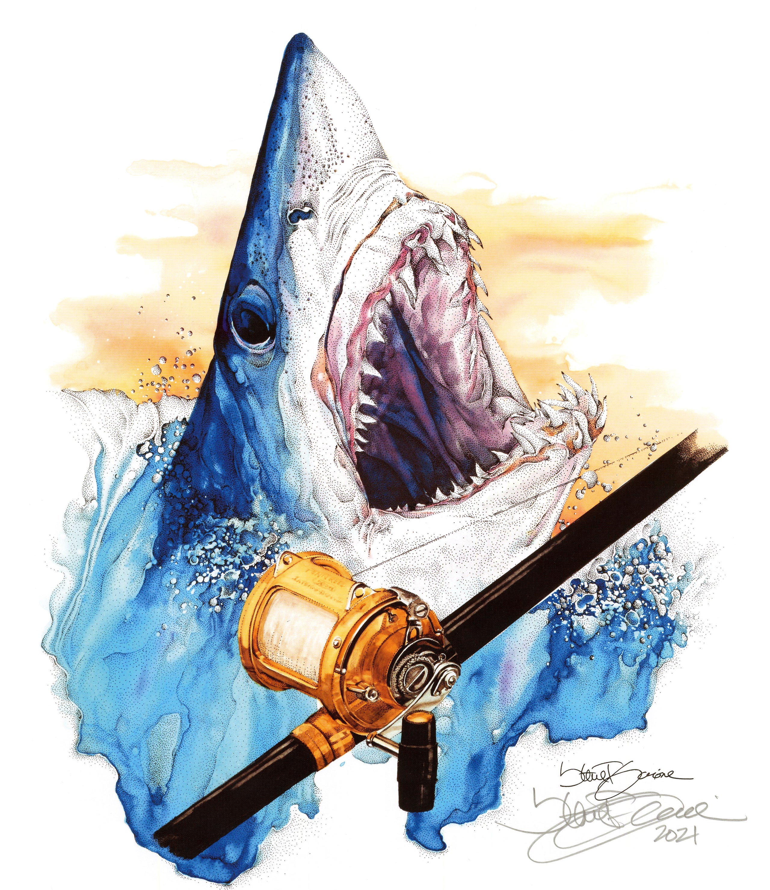 "The Bite" | Steve Goione Marine Artist